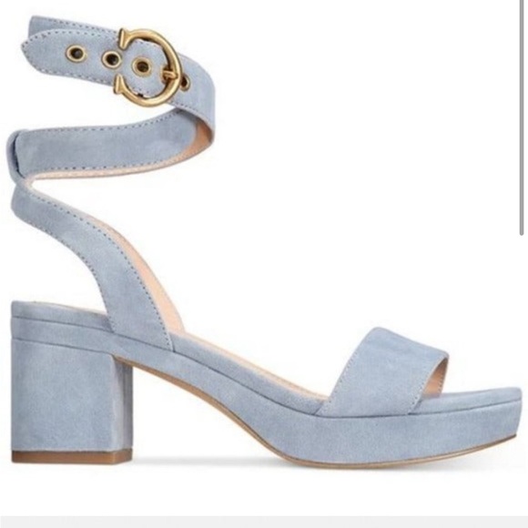 Coach | Shoes | Coach Serena Sandal Light Blue | Poshmark